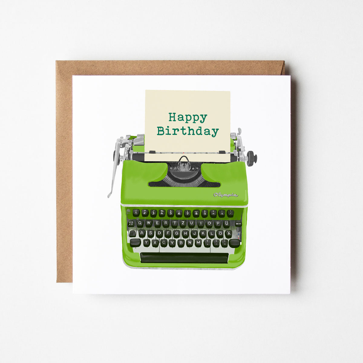 Design Smith | Happy Birthday Typewriter Card – MAKE HOLT
