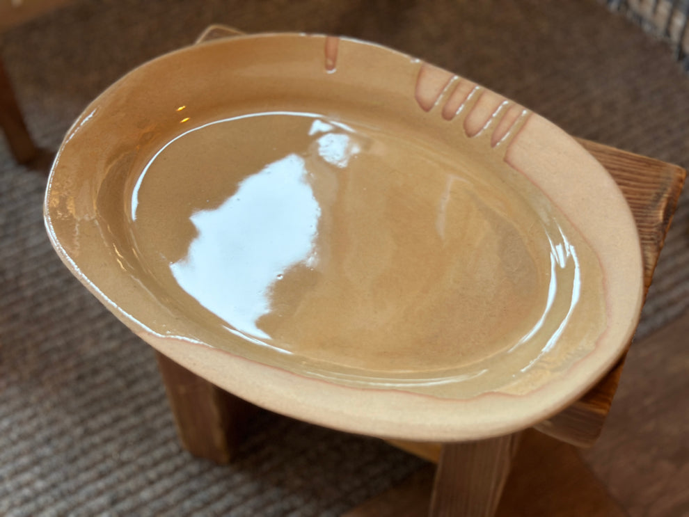 Humbleyard | Large oval hand built Platter – MAKE HOLT